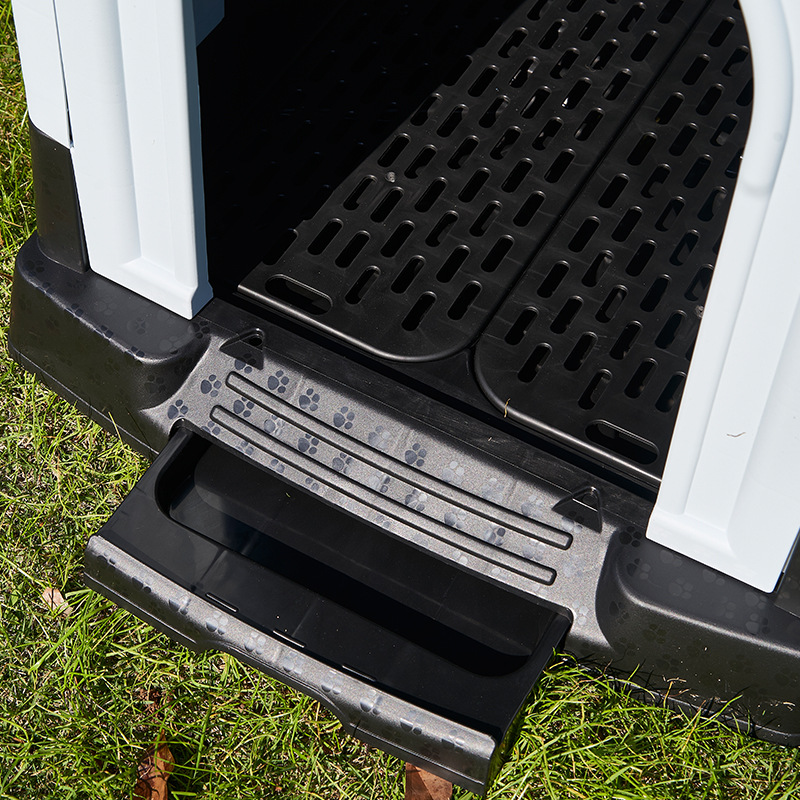 Foldable Outdoor Plastic Dog Kennel – Wellbaba – Your one-stop pet ...